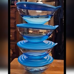 Tupperware | Dining | Tupperware 6pc Sherely Elegant Serving Bowls Plus 4 Sherely Elegant Extra ...